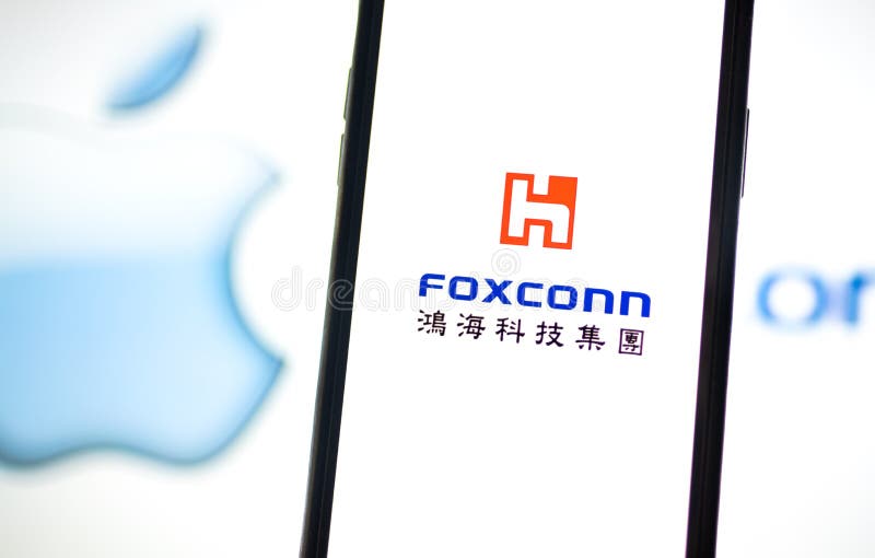 Foxconn Logo on the Smartphone Screen. Editorial Photo - Illustration ...
