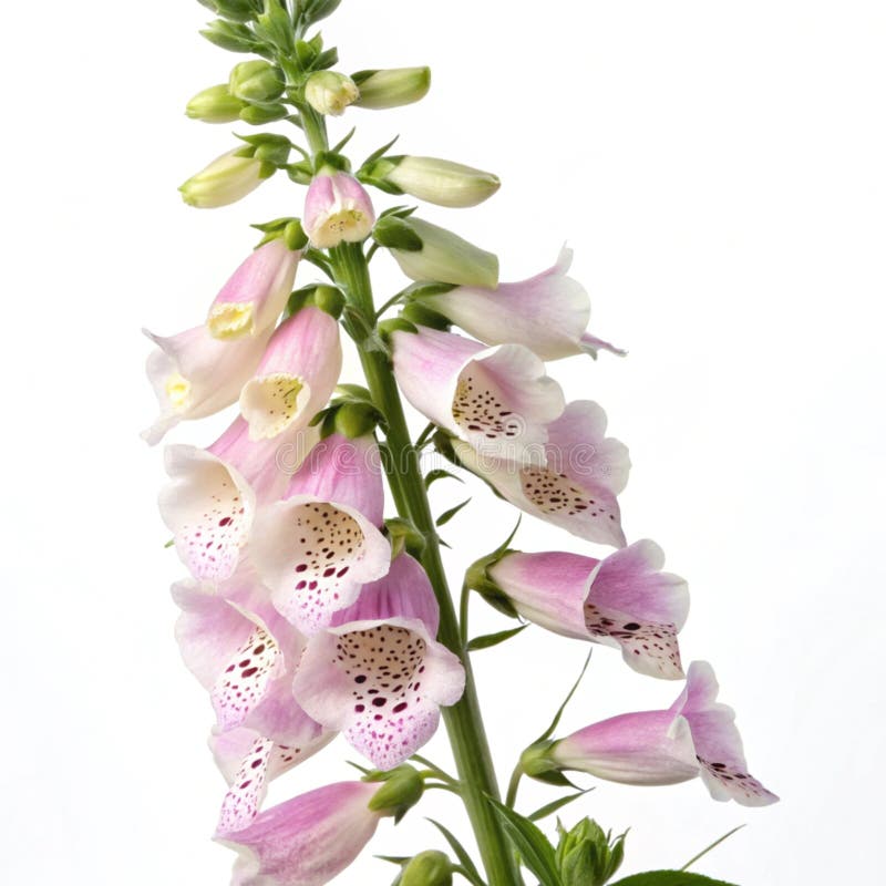 Foxglove Flower on Transparent Background Stock Illustration ...