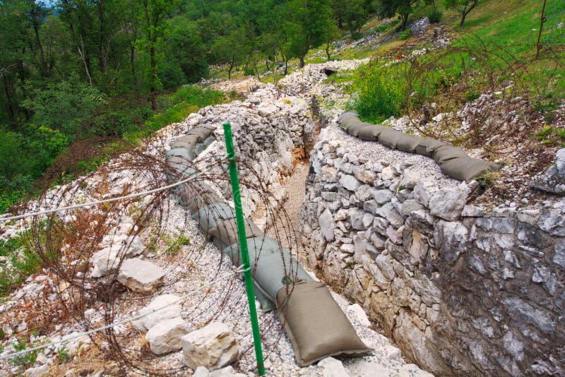 WW1 Foxhole Trench Of Death In Diksuimde Flanders Belgium Stock Photo ...