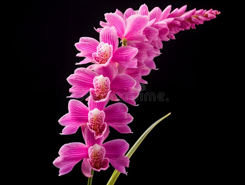 Foxtail Orchid Flower in Studio Background, Single Foxtail Orchid ...