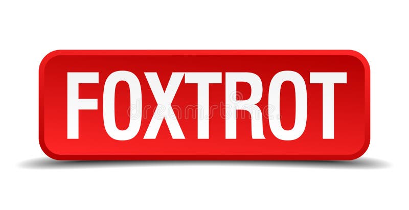 Foxtrot button stock vector. Illustration of threedimensional - 121127345