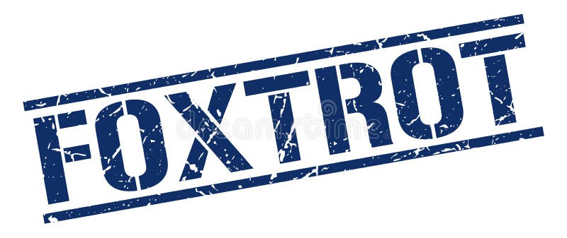 Foxtrot stamp stock vector. Illustration of white, badge - 122092349