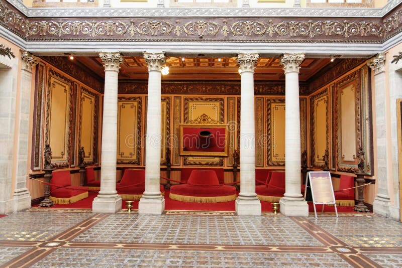 Foyer de Teatro Juarez photo stock. Image du juarez, classique - 3362810