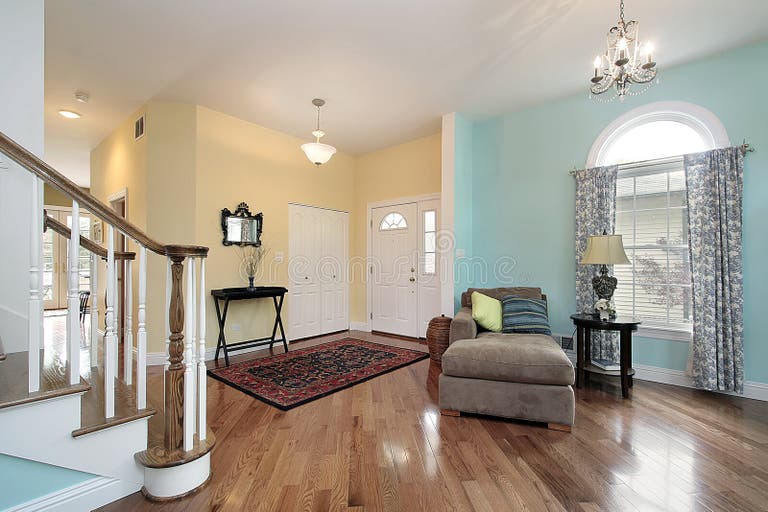 Foyer and living room stock photo. Image of home, furniture - 12655730