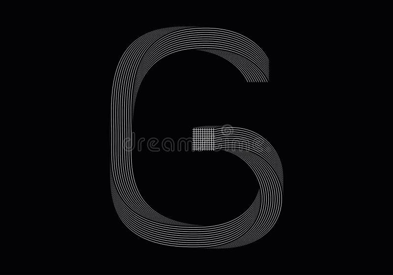 Hand Drawn G Letter. Abstract G Letter Stock Illustration ...