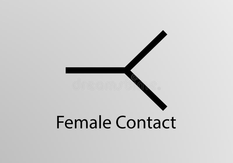 Female Contact Engineering Symbol, Vector Symbol Design. Engineering ...