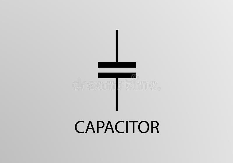 Capacitor Symbol, Vector Symbol Design. Engineering Symbols Stock ...