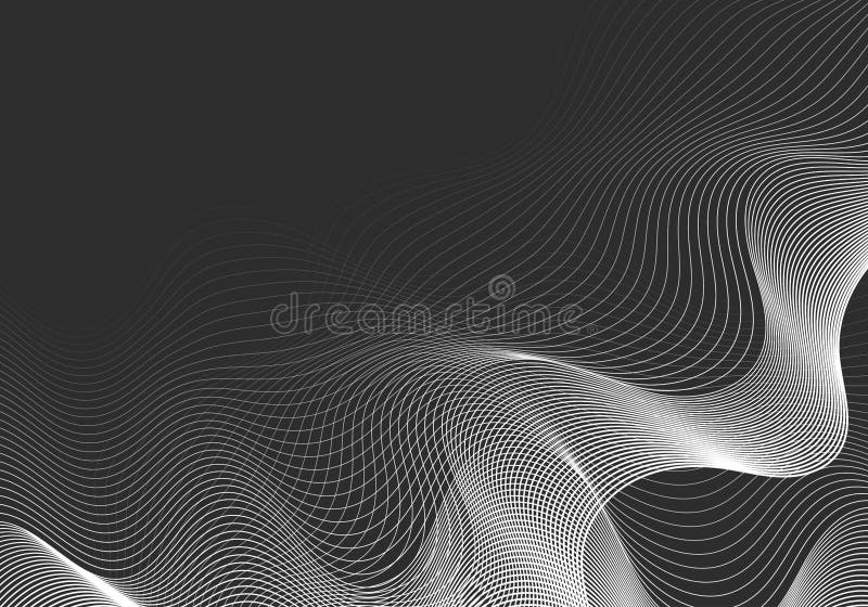 Black Background with Parallel Gray Stripes and Colour Transition Stock ...