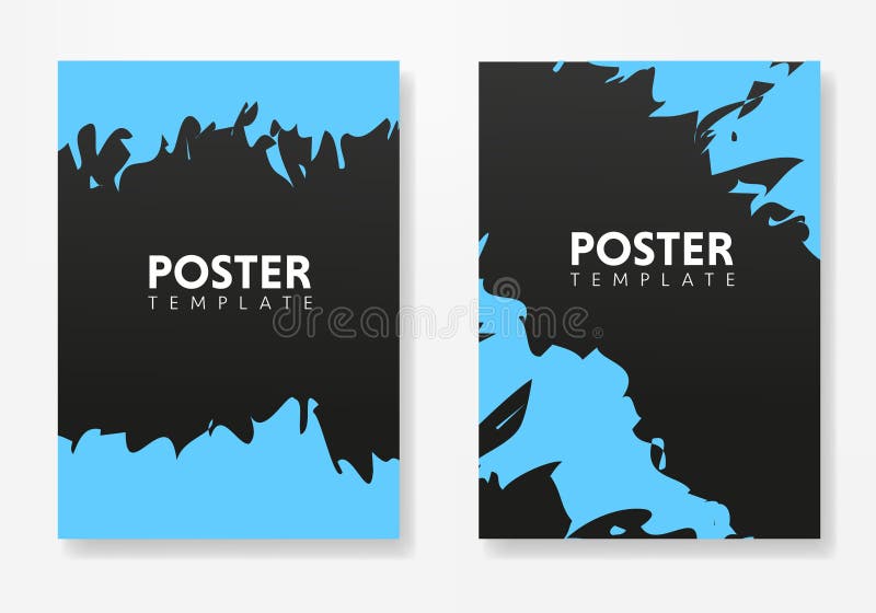 Poster Layout Design. Vector Illustration Background Template Front and ...