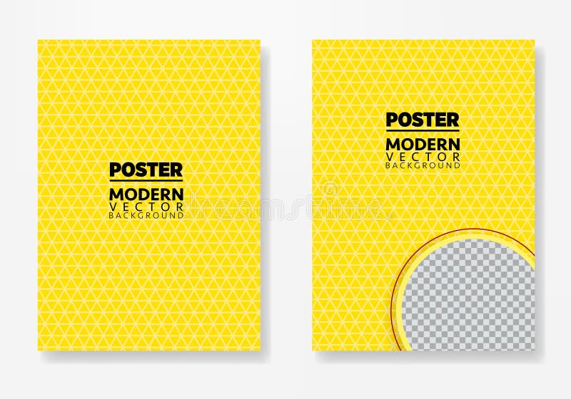 Poster Layout Design. Vector Illustration Background Template Front and ...