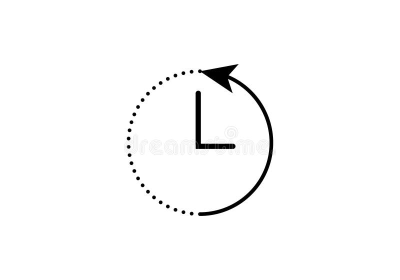 Passage of Time Icon. Vector Illustration Time Icon Isolated in White ...