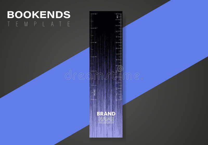 Abstract Bookmark Design. Vector Abstract Bookmark Template Stock ...