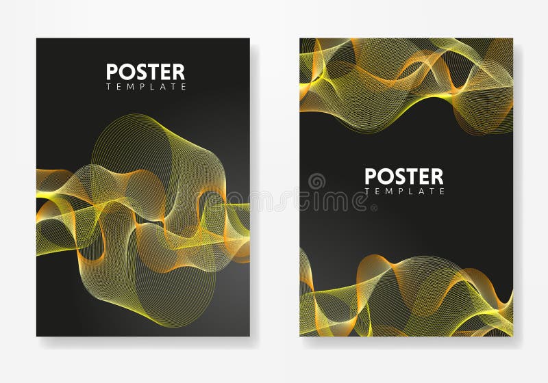 Set of Editable Poster Template. Can Be Used for Poster, Brochure Stock ...