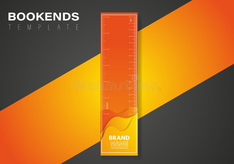 Bookend Template with Abstract Shapes. Abstract Dynamic Gradient ...