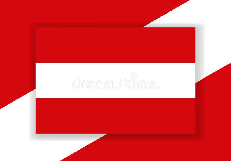 Vector Austria Flag. Country Flag Design. Flat Vector Flag Stock Vector ...