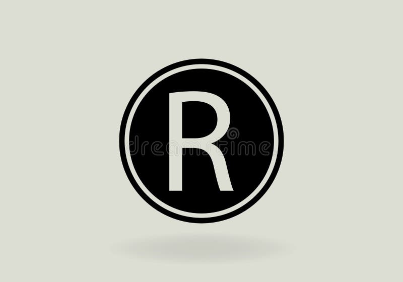 Registered Trademark Symbol Icon Vector on White Background Stock ...