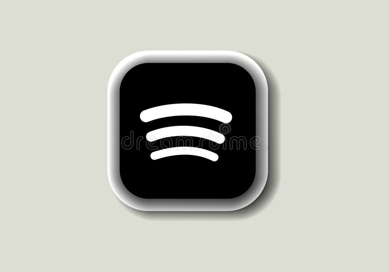 Spotify New Logo and Icon Printed on White Paper. Spotify Social Media ...