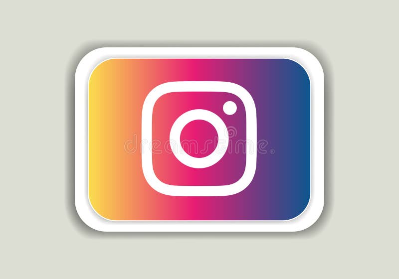 Instagram Logo Sign Symbol Vector. Mobile Apps Online Service Icon ...