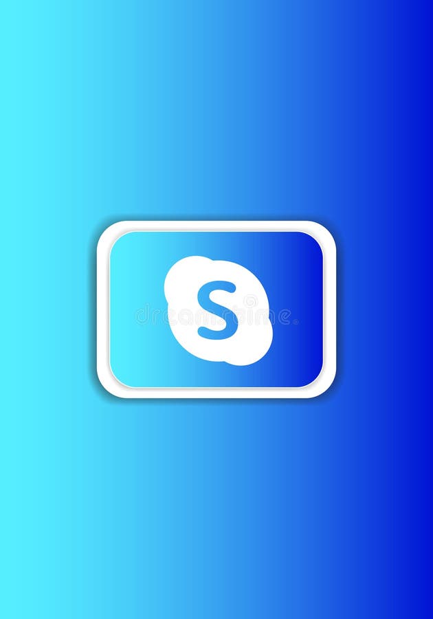 Skype Logo Sign Symbol Vector. Mobile Apps Online Service Icon ...