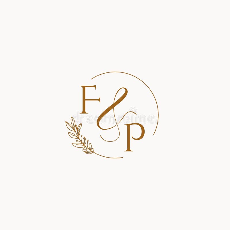 FP Initial Wedding Monogram Logo Stock Vector - Illustration of ...