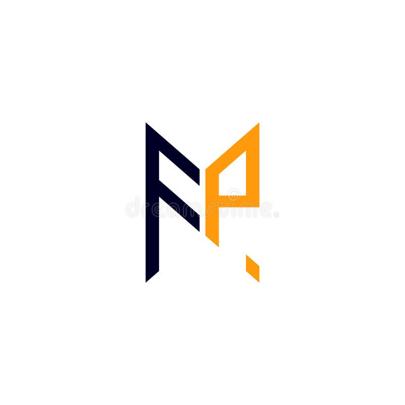 FP Letter Logo Creative Design with Vector Graphic Stock Illustration ...