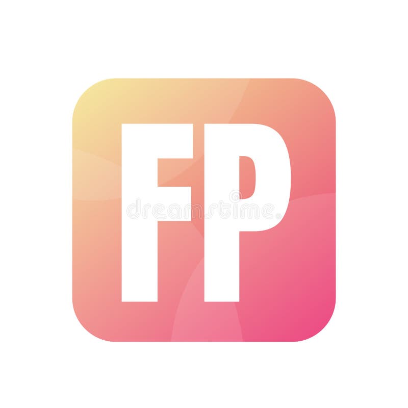 FP Letter Logo Design with Simple Style Stock Vector - Illustration of ...