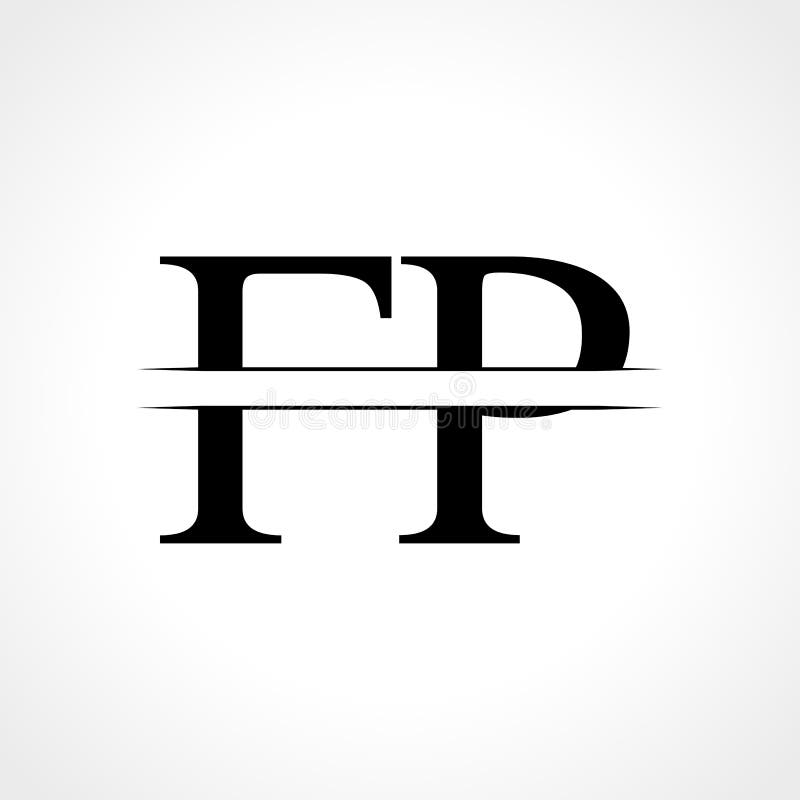 FP Letter Type Logo Design Vector Template. Abstract Letter FP Logo ...