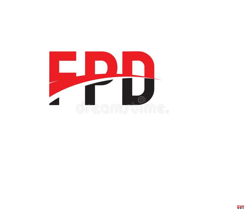 FPD Letter Initial Logo Design Vector Illustration Stock Vector ...