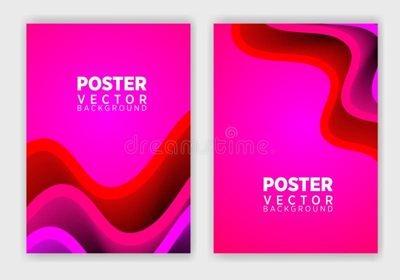 Vector Abstract Graphic Design Poster . Vector Vertical Poster Template ...