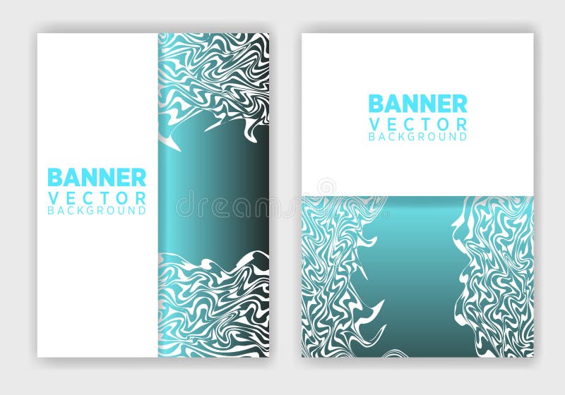Set of Creative Web Banners of Standard Size with a Place for Text ...