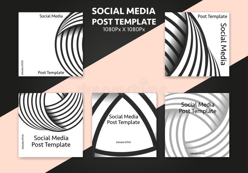 Post Template for Social Media - Editable Post Cover Design for ...