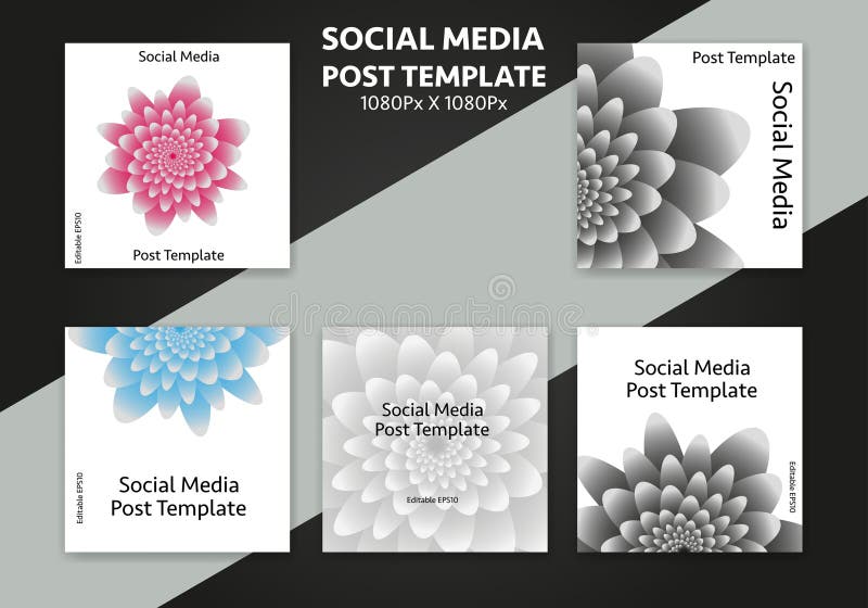 Post Template for Social Media - Editable Post Cover Design for ...