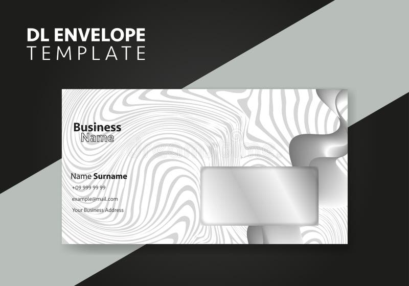 The Envelope DL Size Template. International Standard Size Stock Vector ...