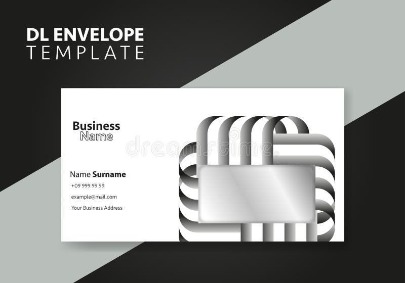 The Envelope DL Size Template. International Standard Size. Envelope ...