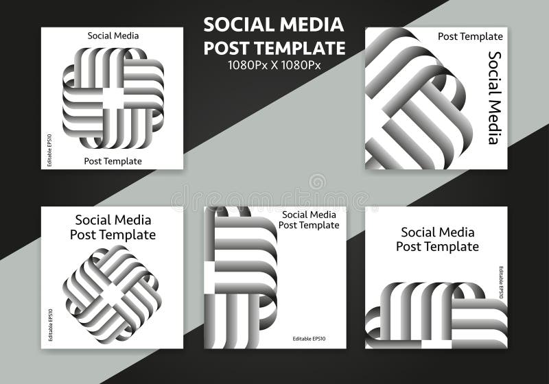 Post Template for Social Media - Editable Post Cover Design for ...