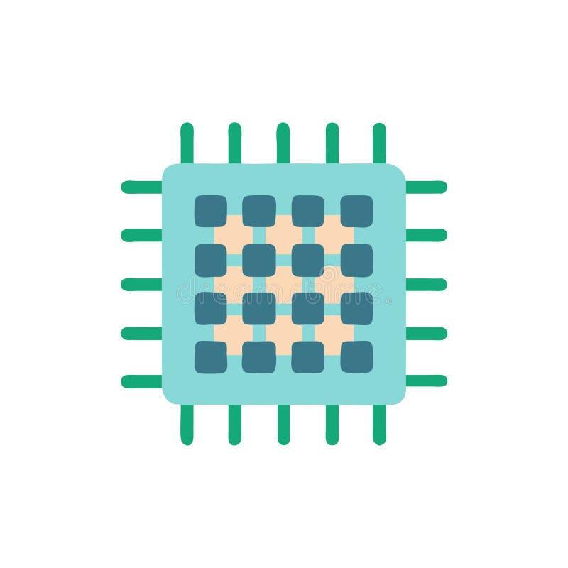 FPGA Technology Icon Design Stock Illustration - Illustration of ...