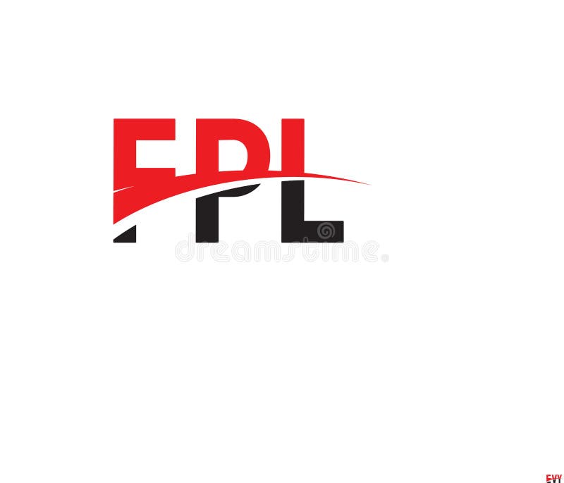FPL Letter Initial Logo Design Vector Illustration Stock Vector ...