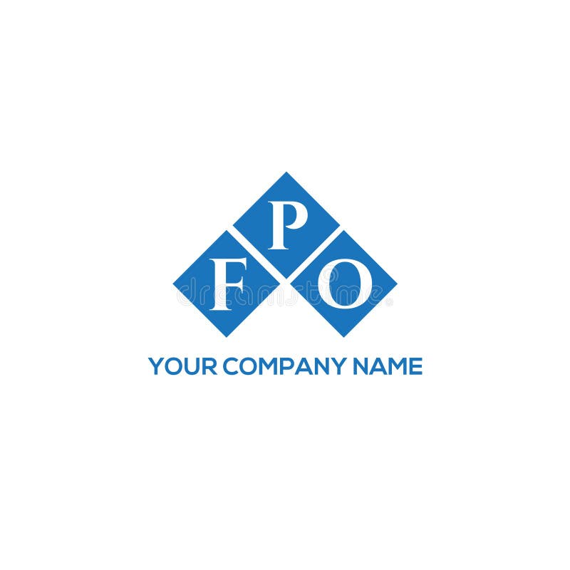 FPO Letter Logo Design on White Background. FPO Creative Initials ...