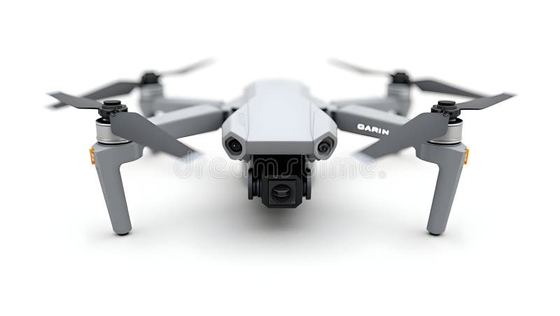 Fpv Drone Isolated on Pure White Background Stock Illustration ...