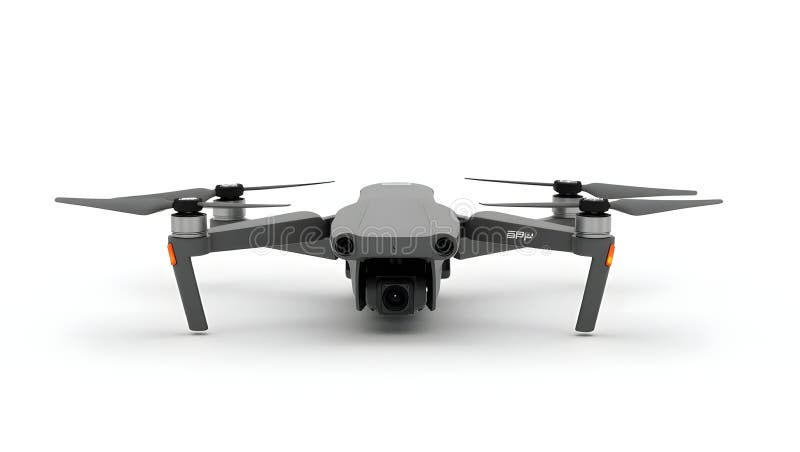 Fpv Drone Isolated on Pure White Background Stock Illustration ...