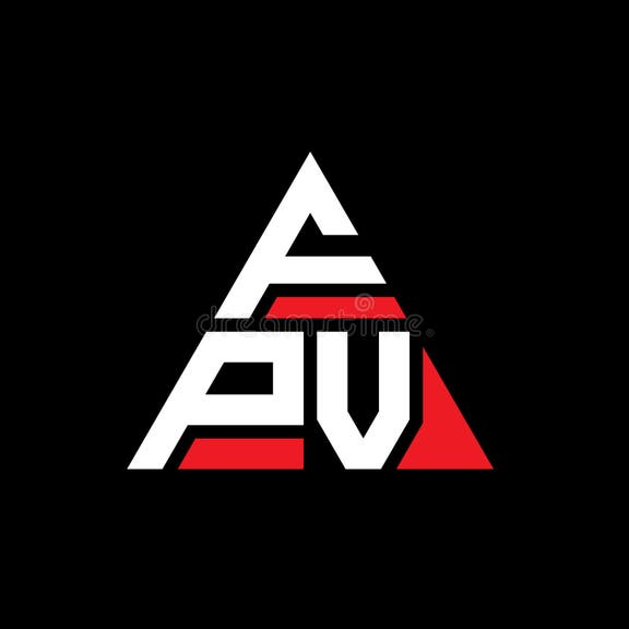 FPV Triangle Letter Logo Design with Triangle Shape. FPV Triangle Logo ...