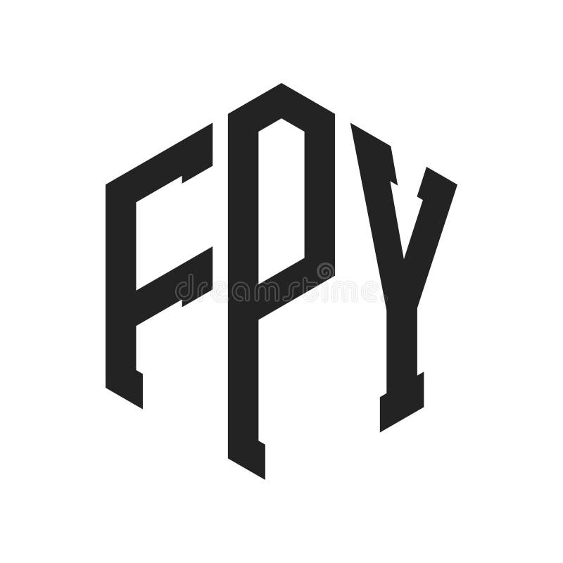 FPY Logo Design. Initial Letter FPY Monogram Logo Using Hexagon Shape ...