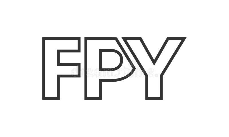 FPY Logo Design Template with Strong and Modern Bold Text. Initial ...