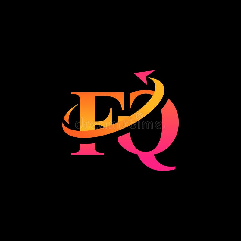 FQ Aerospace Creative Logo Design Stock Illustration - Illustration of ...