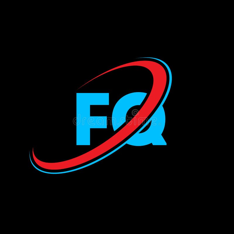 FQ F Q Letter Logo Design. Initial Letter FQ Linked Circle Uppercase ...