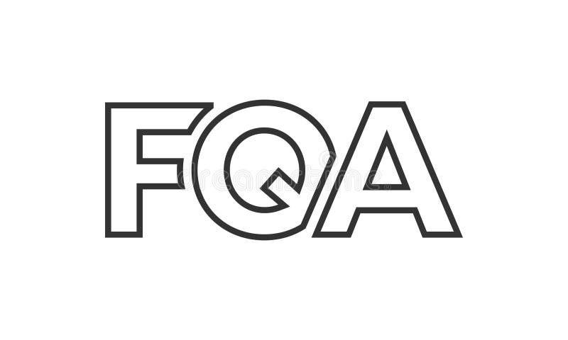 FQA Logo Design Template with Strong and Modern Bold Text. Initial ...