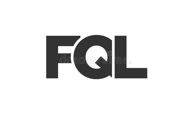 FQL Logo Design Template with Strong and Modern Bold Text. Initial ...