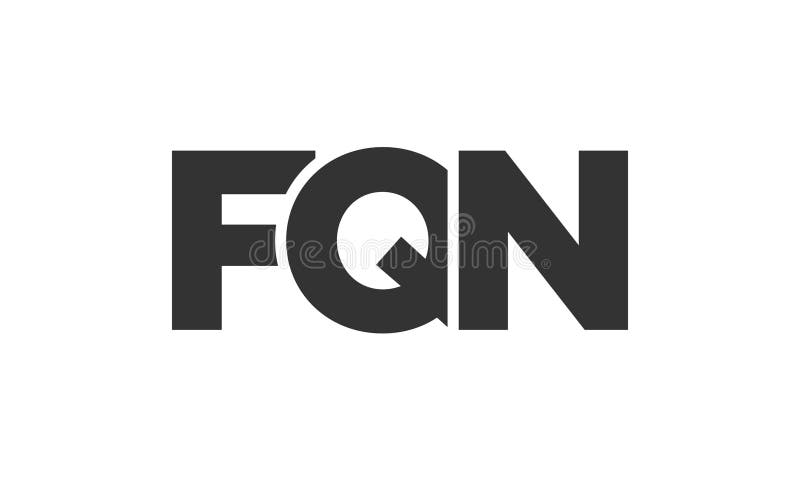 FQN Logo Design Template with Strong and Modern Bold Text. Initial ...