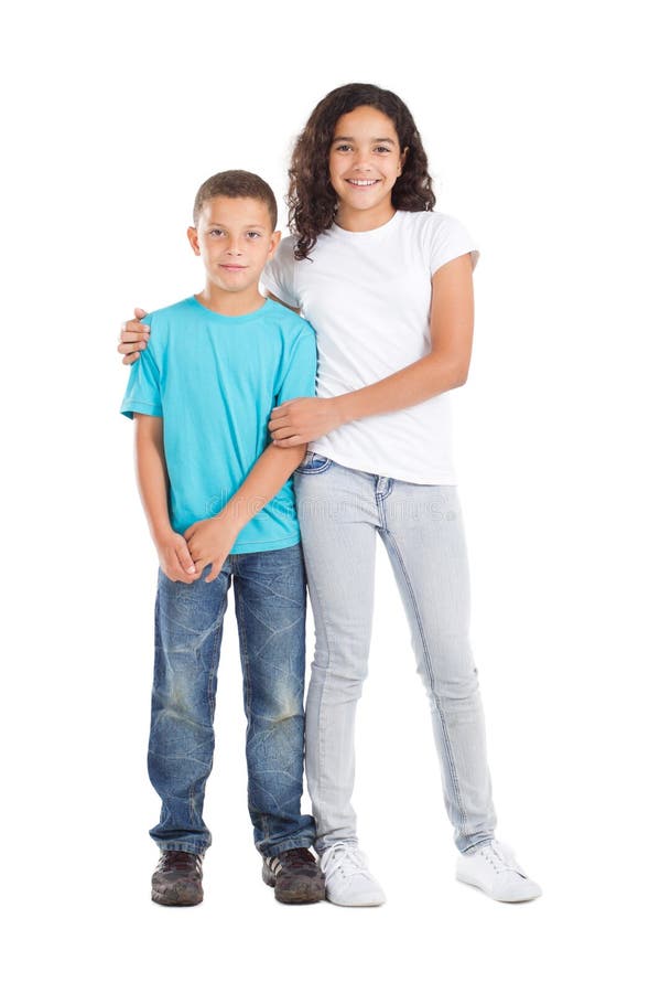 Ados frère et soeur photo stock. Image du frère, heureux - 122486066