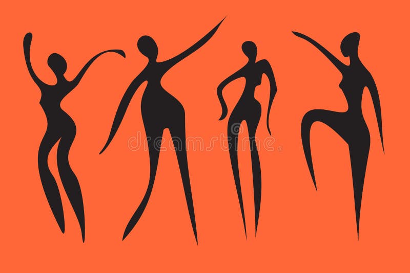 Black Orange Dancing Movement Stock Illustrations – 52 Black Orange ...